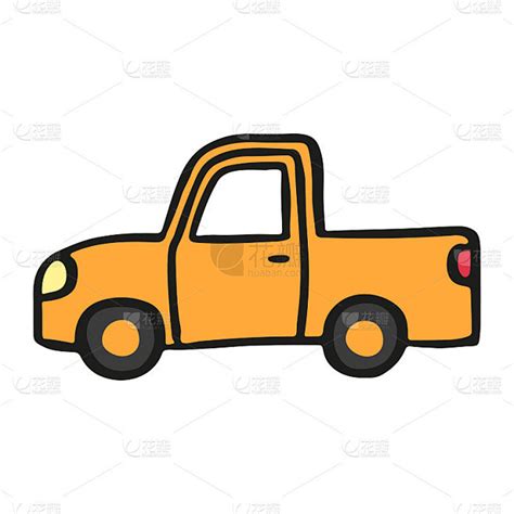 小图标。侧视图。彩色剪影。手绘矢量平面图形插图。白色背景上的孤立对象。隔离。