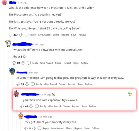 Jokes That Normalize Unfilling Sex For Women And More Rblatantmisogyny