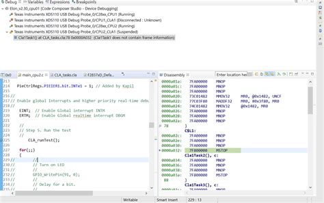 Tms320f28377d Using Cla And Debugging For Tms320f28377d C2000