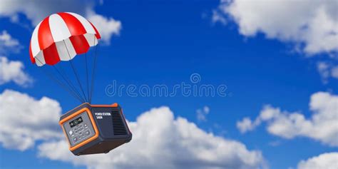 High Capacity Portable Power Generator Station Descends Down By