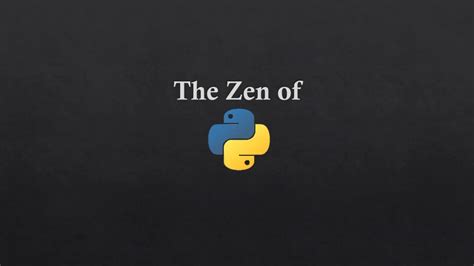 The Zen Of Python Youtube