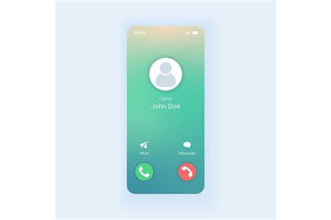 receiving phone call interface