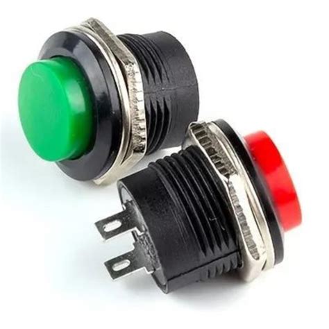 Interruptor Push Button 16mm R13 507 Color Verde