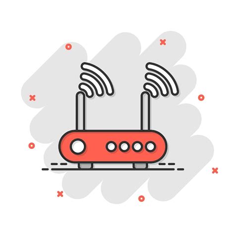 Premium Vector Wifi Router Icon In Flat Style Broadband Vector Illustration On White Isolated