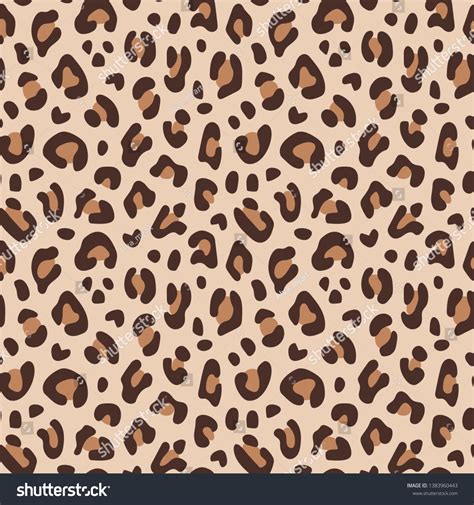 Leopard Print Vector Illustration Seamless Pattern Stock Vector Royalty Free