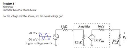 Solved Problem Statement Consider The Circuit Shown Below Chegg