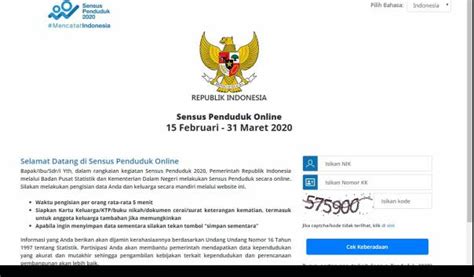 Tata Cara Isi Sensus Penduduk Online 5 Menit Beres