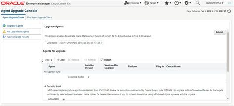 Gourangas Tech Blog Upgrade Oem Agent 12c To 13c