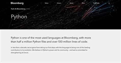 How The Python Coding Language Is Used At Bloomberg