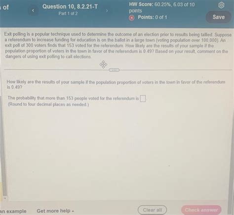 solved exit polling is a popular technique used to determine
