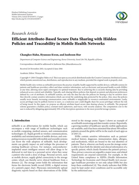 Pdf Efficient Attribute Based Secure Data Sharing With Hidden Policies And Traceability In