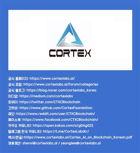 Cortex Updates 202054호 Cortex에 관심 가져주시는 여러분 안녕하세요 By Yeong Cortex Labs Medium