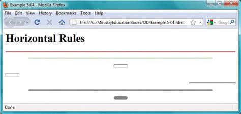 All For Website Development Horizontal Rules