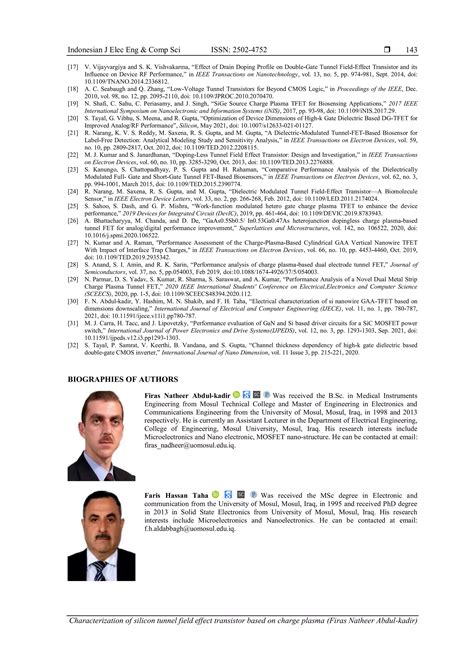 Characterization Of Silicon Tunnel Field Effect Transistor Based On Charge Plasma Pdf
