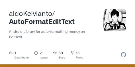 Github Aldokelviantoautoformatedittext Android Library For Auto