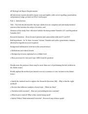 Lab Report Enzymes AP Biology Lab Report Requirements All Laboratory Reports Should Be Typed