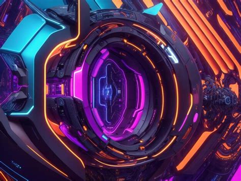 Premium Ai Image Futuristic Technological Background Ai Generated Image