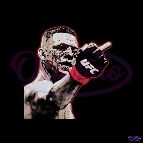 Nate Diaz Ufc Fighter Middle Finger Graphic Washed Png Digital Download