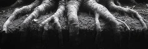 Root Like Patterns Intertwine With Straight Geometric Pathways