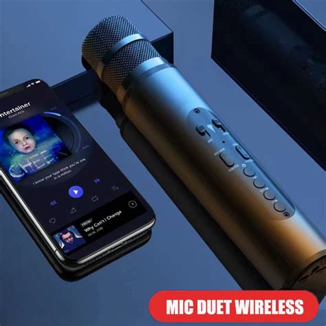 Jual Mic Duet Bluetooth Mic Karaoke Wireless Q Portable Ktv Microphone Bluetooth Shopee Indonesia