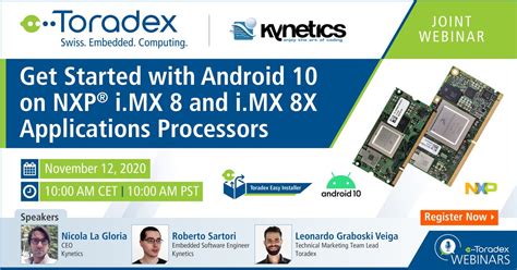 Get Started With Android On NXP I MX And I MX X Applications Processors Webinar
