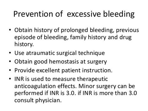 Management Of Post Extraction Bleeding