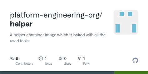 github platform engineering org helper a helper container image