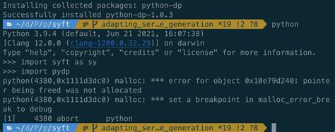 macos python core dump when using syft · issue 393 · openmined pydp