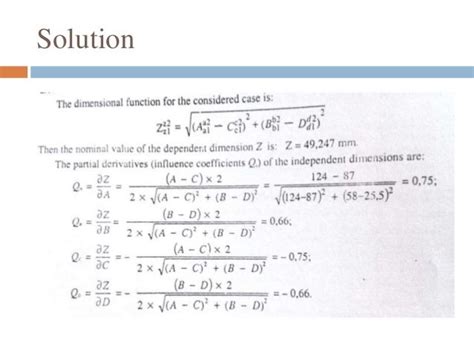 Tolerance Stack Up Analysis