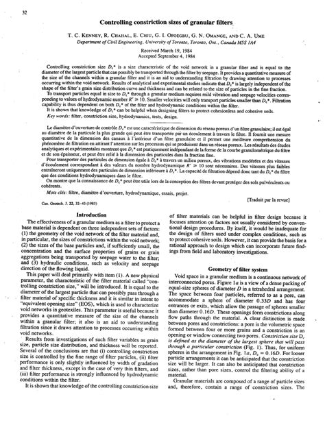 Pdf Controlling Constriction Sizes Of Granular Filters Reply