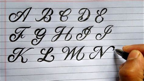 Calligraphy Font Styles Alphabet