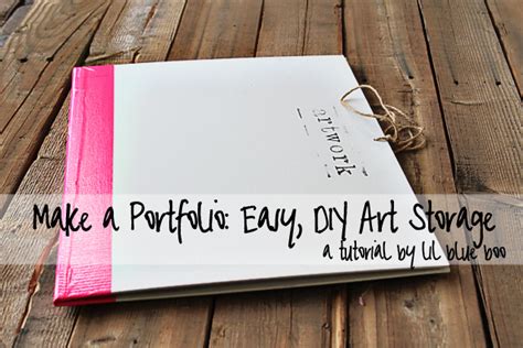 Make A Portfolio Easy DIY Artwork Storage A Tutorial