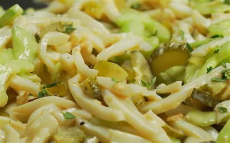 Салата с калмари и краставици според стъпка по стъпка 🥗 рецепта със снимка