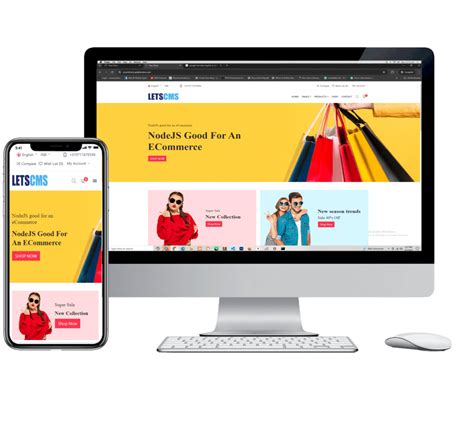 Node Js E Commerce Website Development LETSCMS MLM Software Open