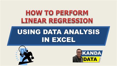 How To Perform Linear Regression Using Data Analysis In Excel Kanda Data
