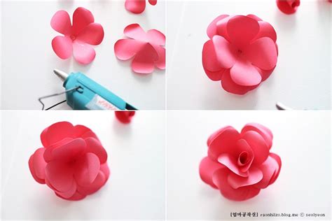 로즈데이선물 종이장미꽃 액자만들기