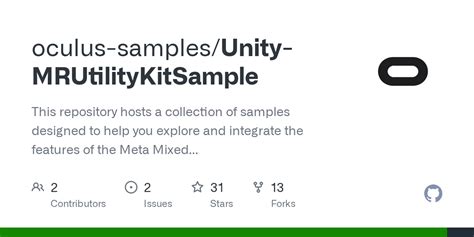 Pull Requests · Oculus Samplesunity Mrutilitykitsample · Github