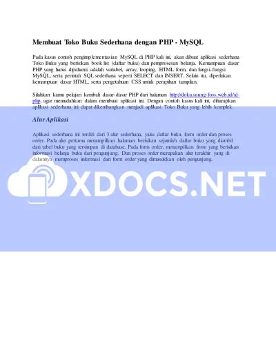 Membuat Toko Buku Sederhana Dengan PHP MySQL