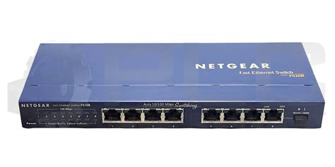 NETGEAR FS108 FAST ETHERNET SWITCH AUTO 10 100MBPS SWITCHING PLC Toolbox Supply