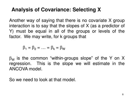 ppt analysis of covariance powerpoint presentation free download