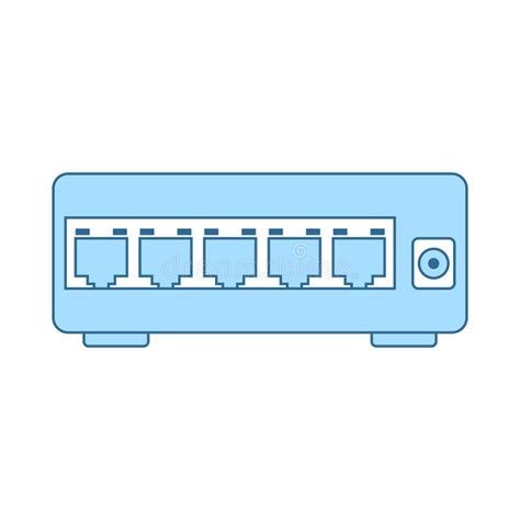 Ethernet Switch Icon Stock Vector Illustration Of Office 167539368