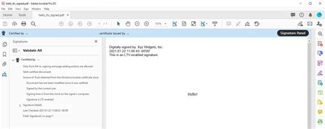 C Sign Pdf With Long Term Validation Ltv Enabled