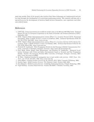 Mobile Positioning For Location Dependent Services In GSM Networks PDF