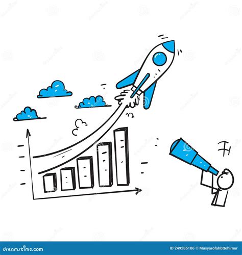 Exponential Graph Line Vector Doodle Simple Icon 233823389