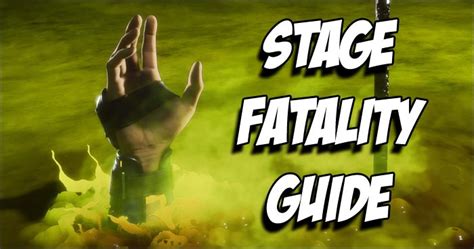How To Perform Every Stage Fatality In Mortal Kombat 11 Aftermath And