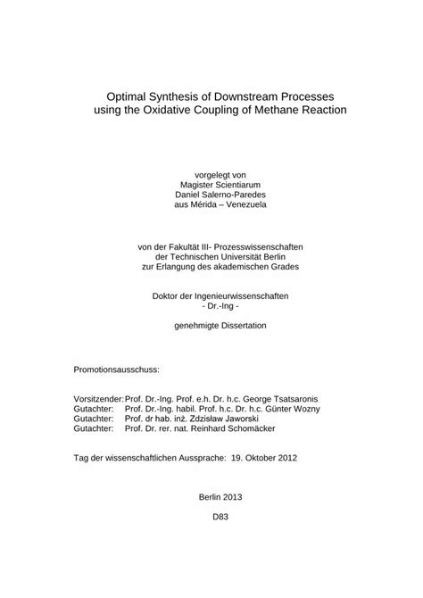 Pdf Optimal Synthesis Of Downstream Processes Using … · Optimal Synthesis Of Downstream