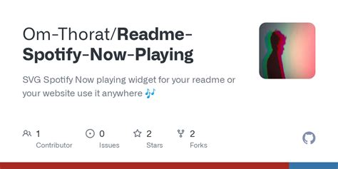 github om thorat readme spotify now playing svg spotify now playing
