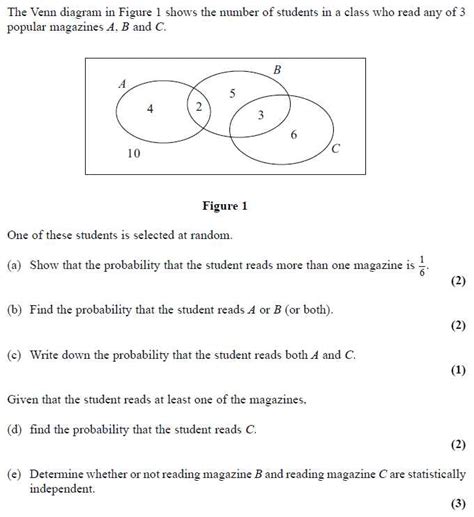 Analyze Probabilities Using Venn Diagram