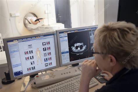 CT Scanning Control Room Stock Image C Science Photo Library
