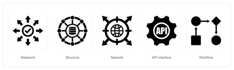 A Set Of 5 Data Analysis Icons As Research Structure Network 41025440 Vector Art At Vecteezy